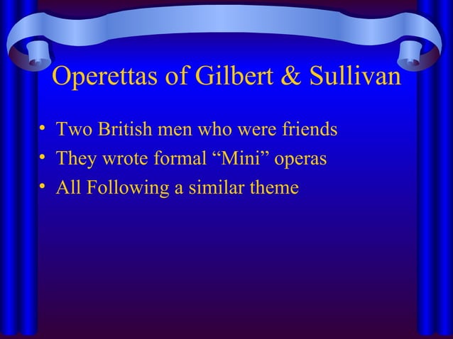 Musical Theatre History | PPT