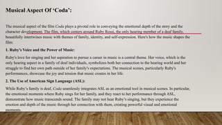 Musical Aspect of the Oscar Winning Film Coda.pptx