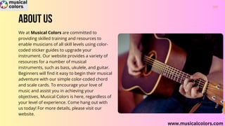 Musical Colors PDF | Easy Ukulele Chords | PPT
