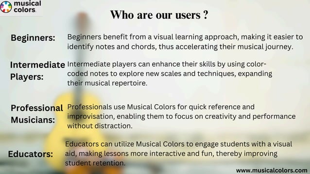 Musical Colors PDF | Easy Ukulele Chords | PPT