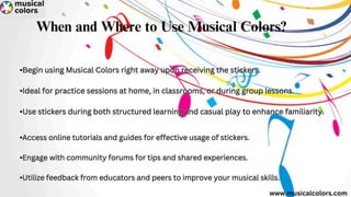 Musical Colors PDF | Easy Ukulele Chords | PPT