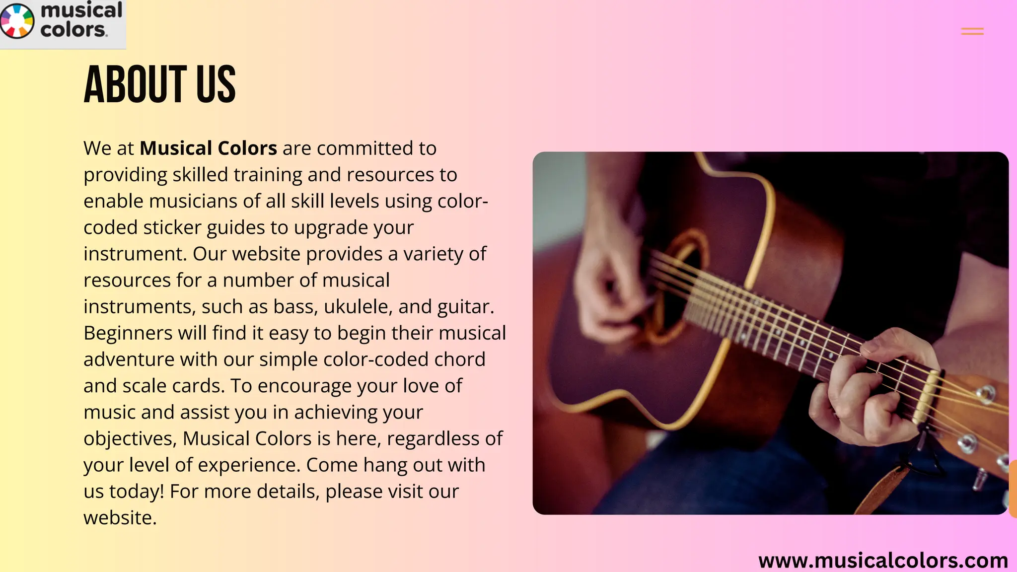 Musical Colors PDF. | Easy Guitar Chords | PDF