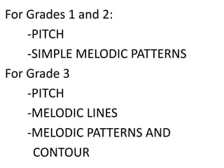 MUSICAL CONCEPT ON MELODY in Teaching Music in Elementary Grades.pptx