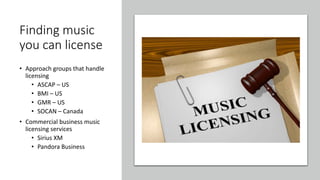 Managing Musical Backgrounds for Retail and Other Environments | PPT