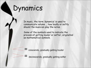 Musical elements | PPS
