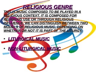 Musical genres | ODP | Religious (Music and Audio) | Music