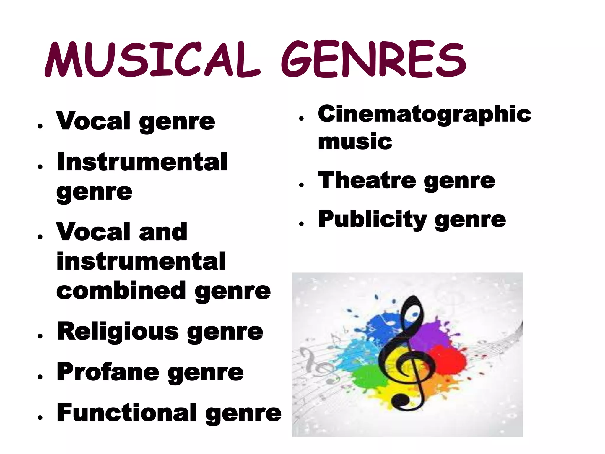Musical genres 8 | PPTX