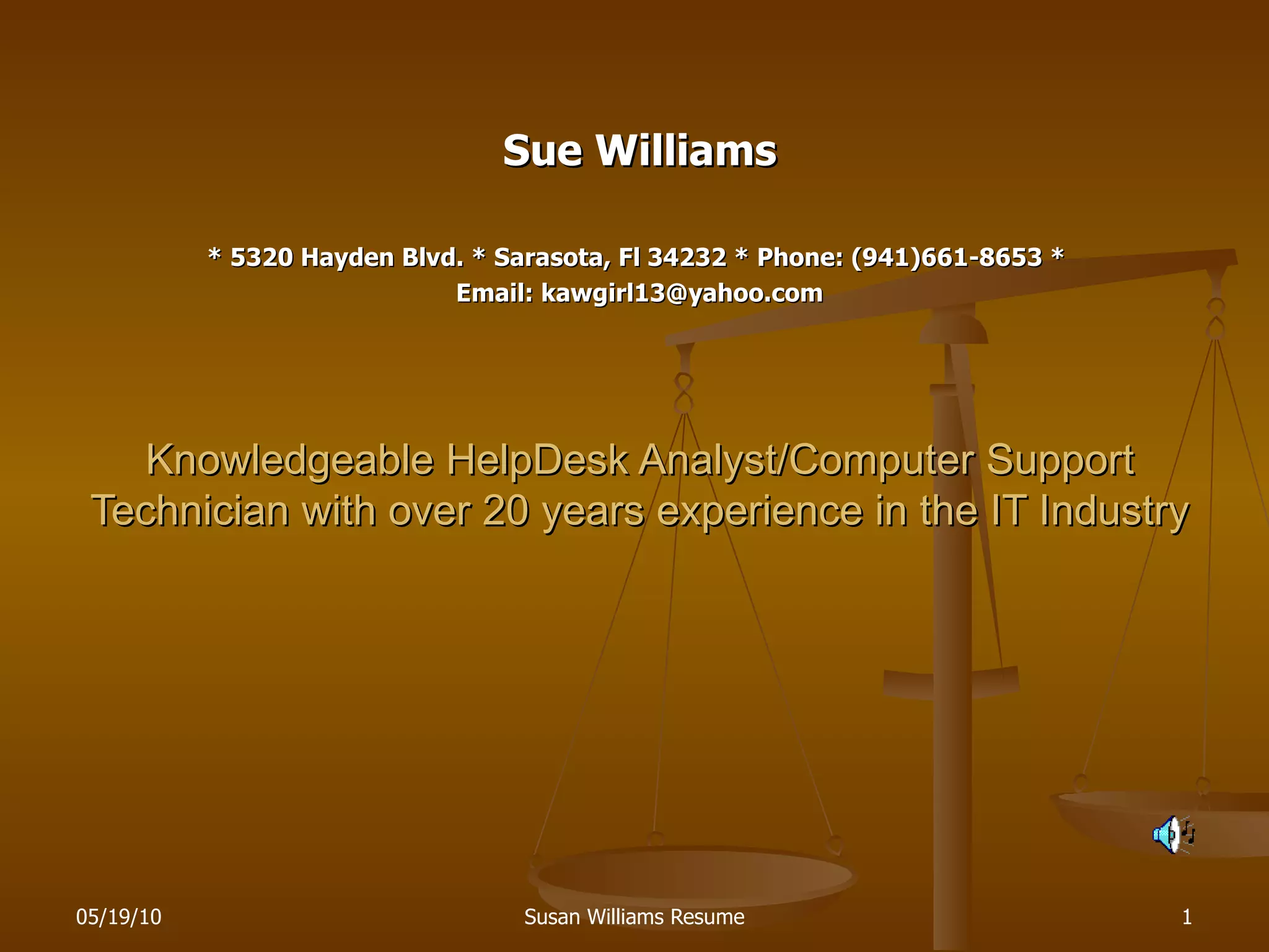 Help Desk Analyst | PPT