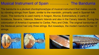 Musical instrument and musicican of spain | PPTX