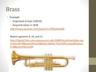 Musical instrument Families | PPTX