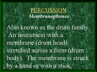 Musical instrument families (ah) | PPT