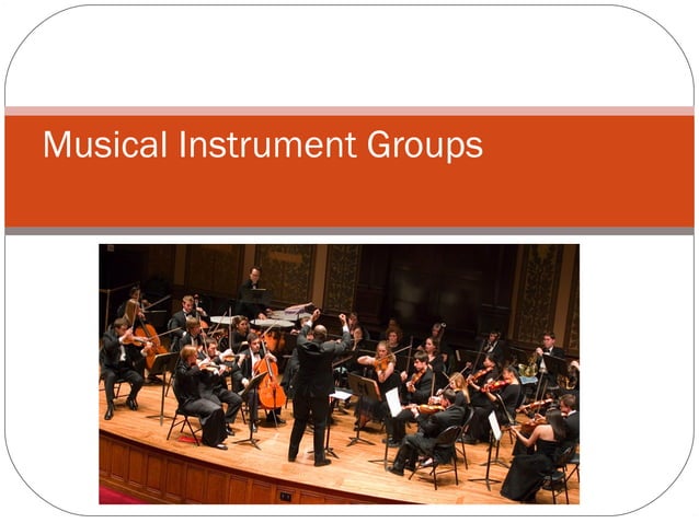 Musical instrument groups | PPT