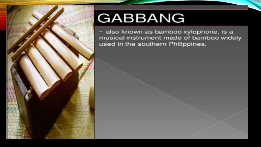Musical instrument in mindanao