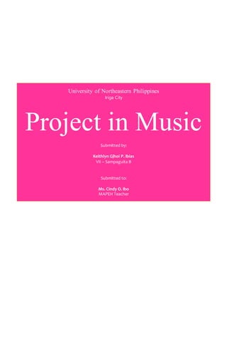 Musical instrument in mindoro palawan and visayas | DOCX