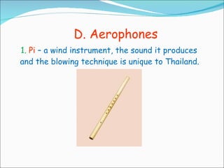 Musical instrument of thailand | PPT | Music | Entertainment
