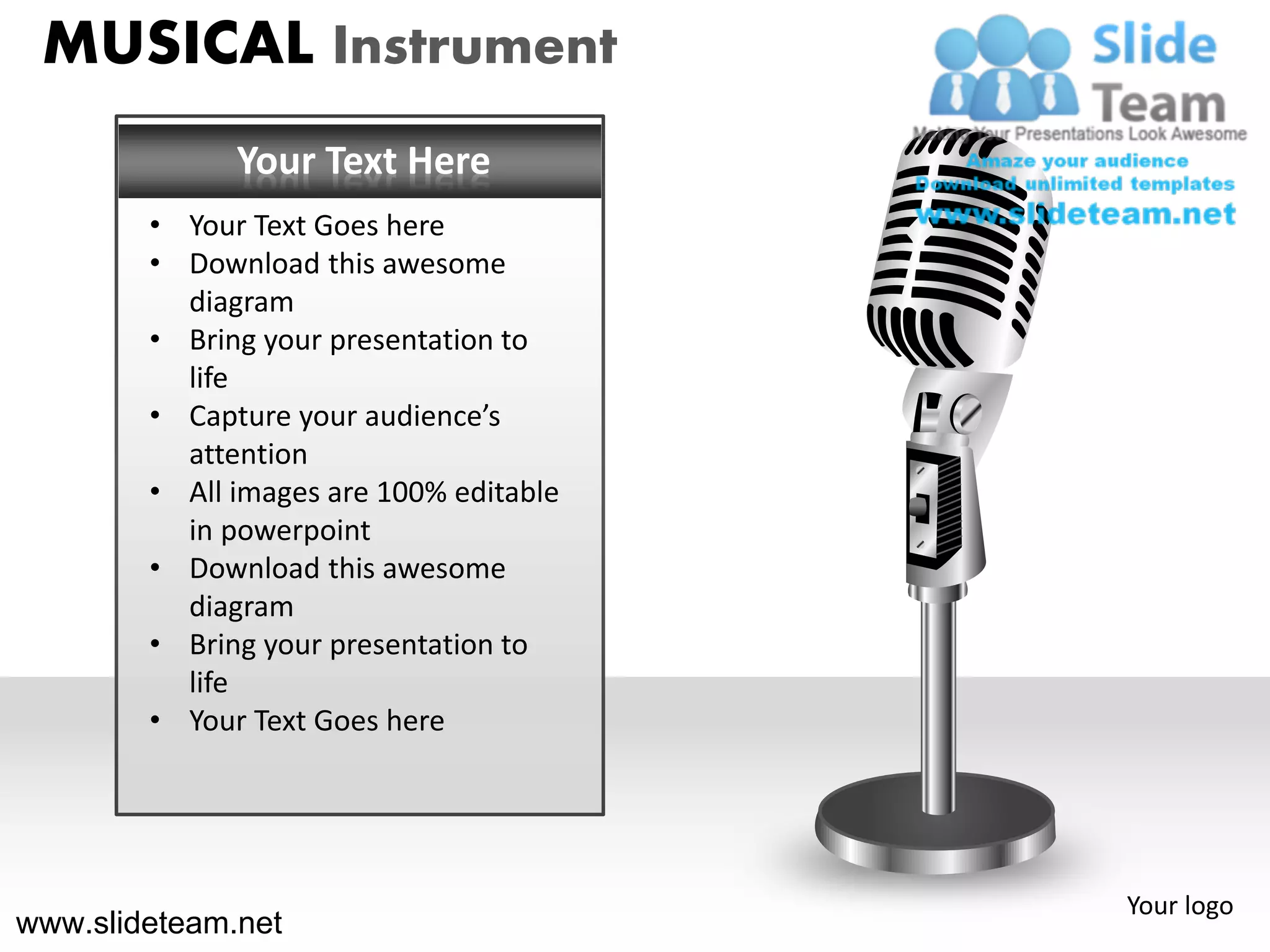 Musical instrument powerpoint ppt slides. | PPT