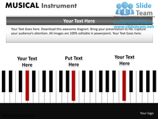 Musical instrument powerpoint ppt templates. | PPT