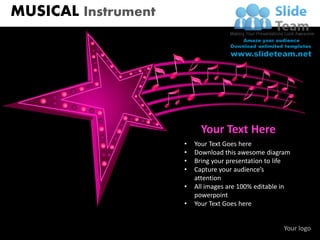 Musical instrument powerpoint presentation slides ppt templates | PDF