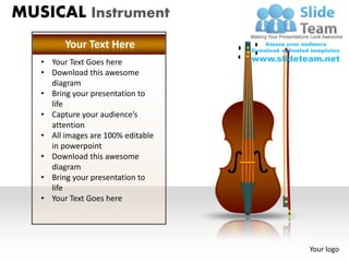 Musical instrument powerpoint presentation slides ppt templates | PDF