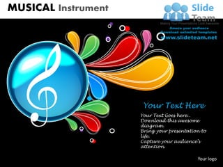 Musical instrument powerpoint presentation templates. | PPT