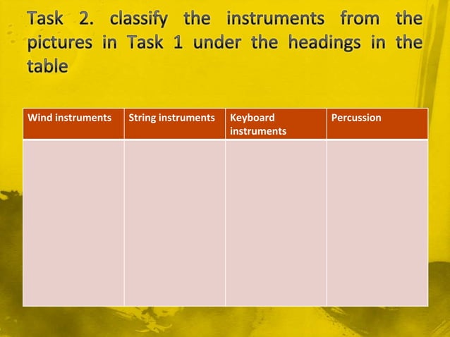 Musical instruments | PPTX