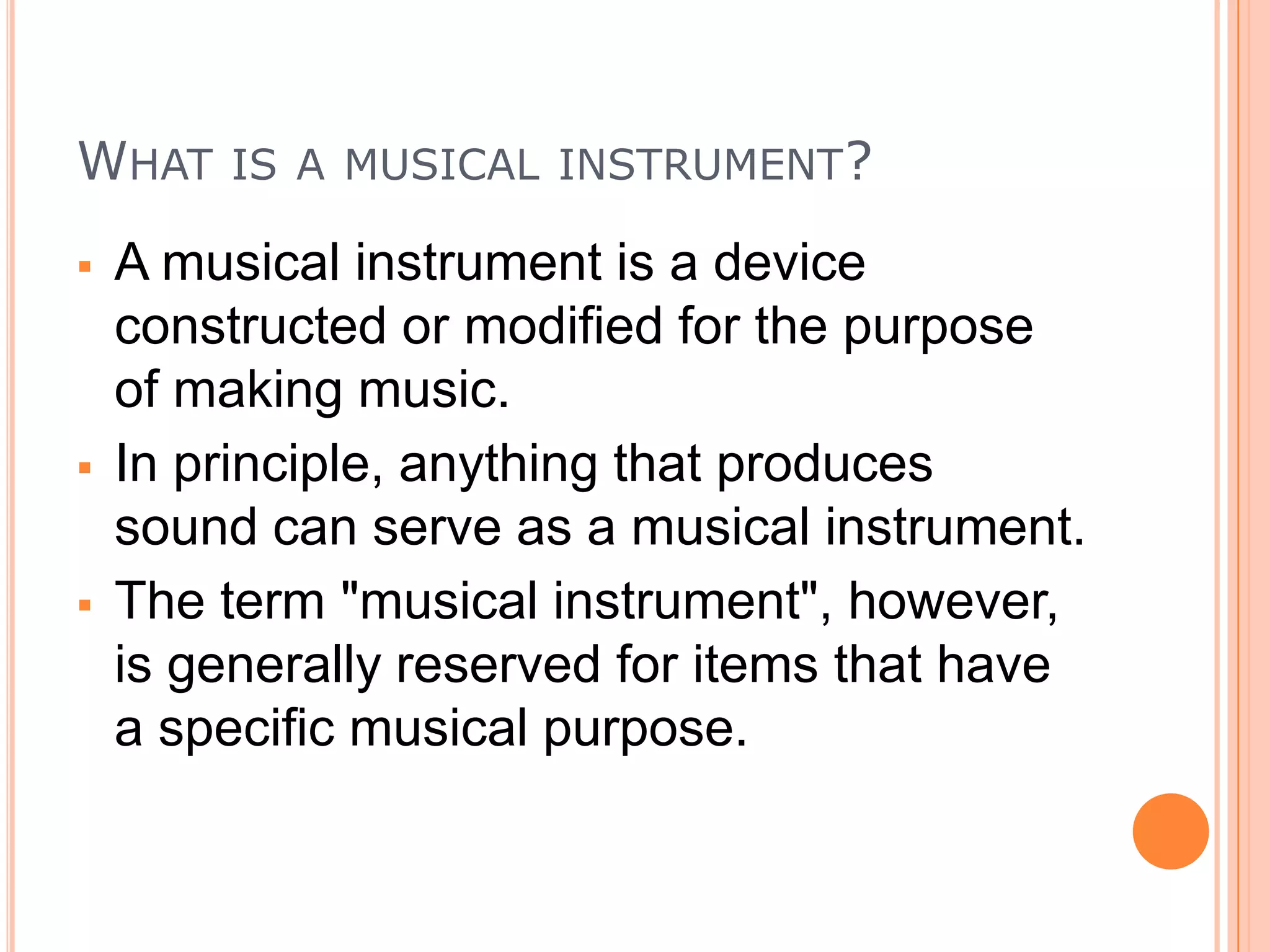 Musical instruments | PPTX