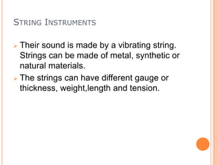 Musical instruments | PPTX