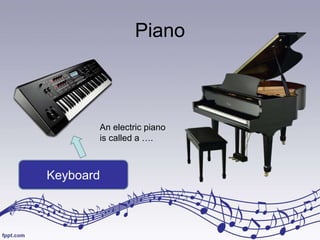 ESL Vocabulary: Musical Instruments | PPTX