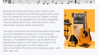 Report Text - Musical instruments | PPT