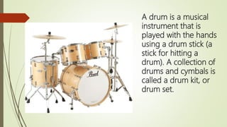 Musical instruments for kindergarten | PPTX