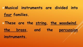 Musical instruments | PPTX