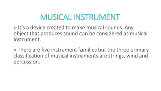 MUSICAL INSTRUMENTS | PPTX