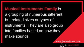 Musical Instruments Family | PPT