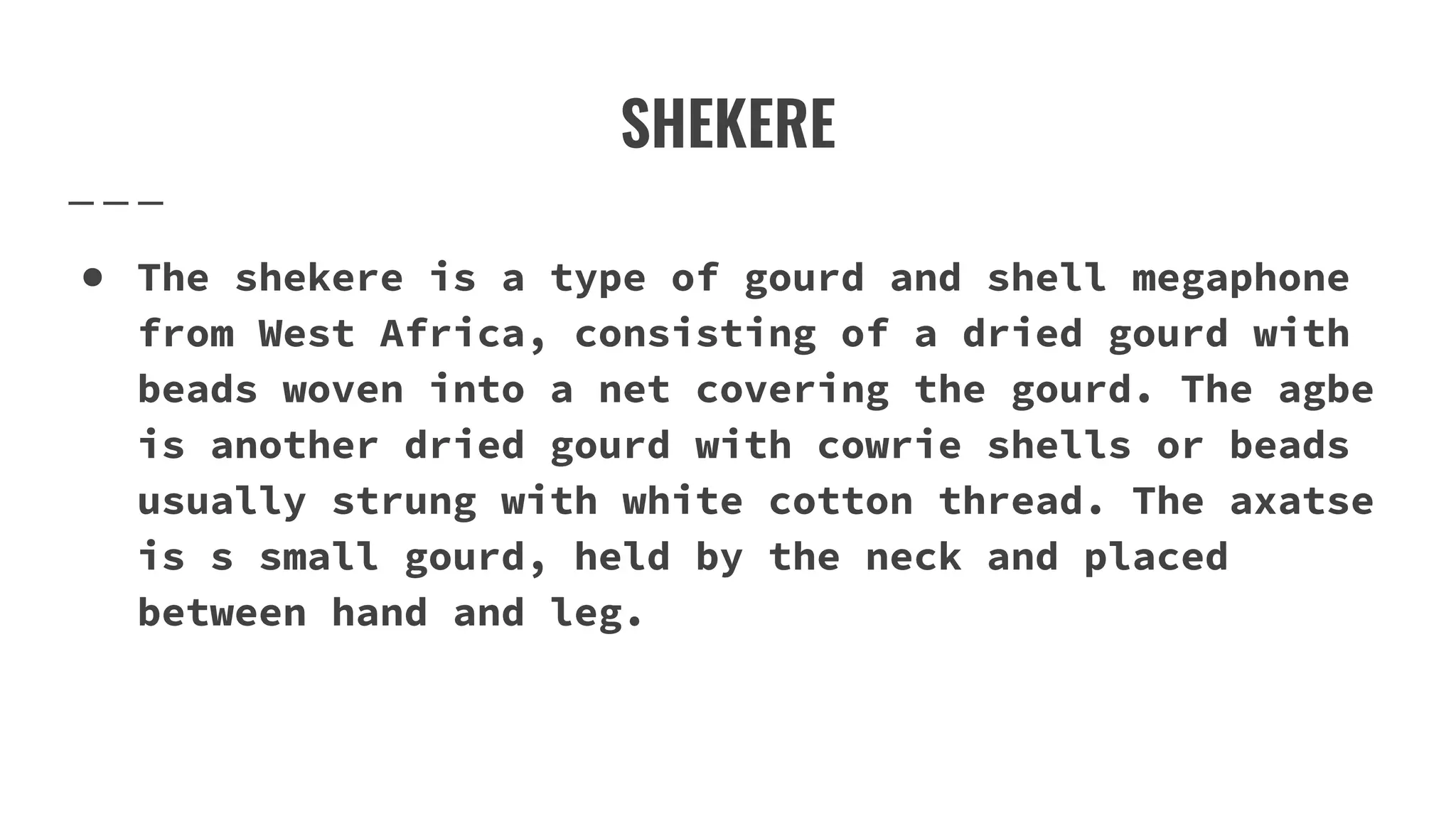 Musical instruments( Idiophones ) of Africa | PPTX
