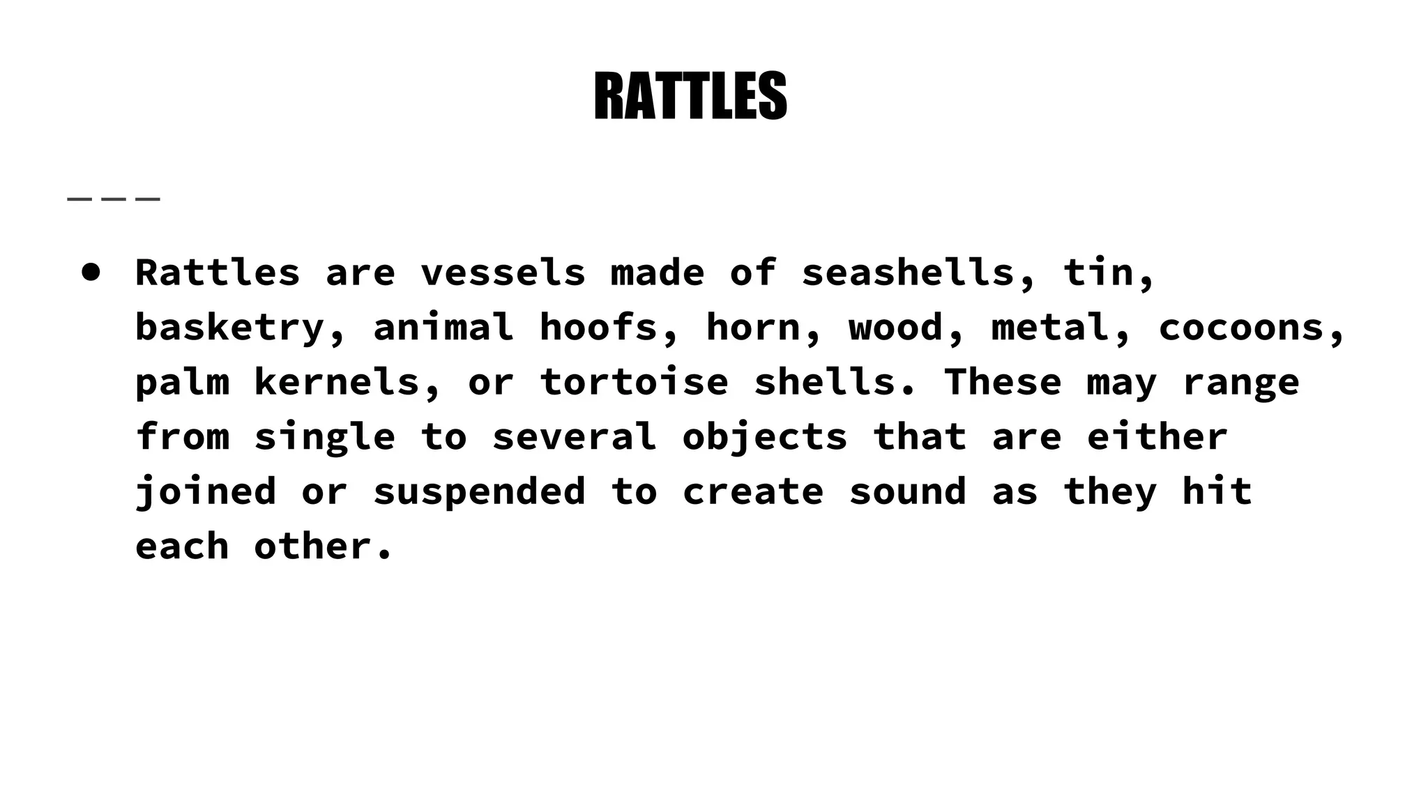 Musical instruments( Idiophones ) of Africa | PPTX