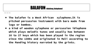 Musical instruments( Idiophones ) of Africa | PPTX | Music | Entertainment