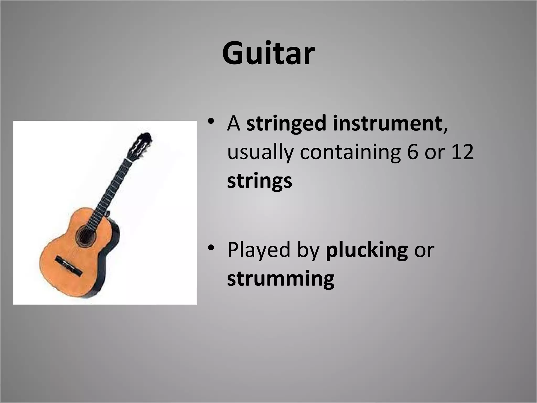 Musical instruments presentation | PPT