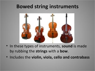 Musical instruments presentation | PPT