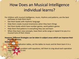 Musical intelligence | PPTX