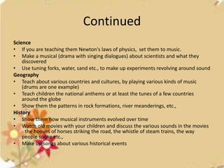 Musical Intelligence Examples