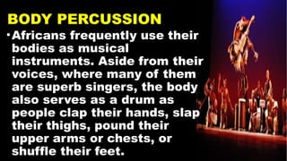 musical intrument of africa edited summarized | PPTX | Music ...