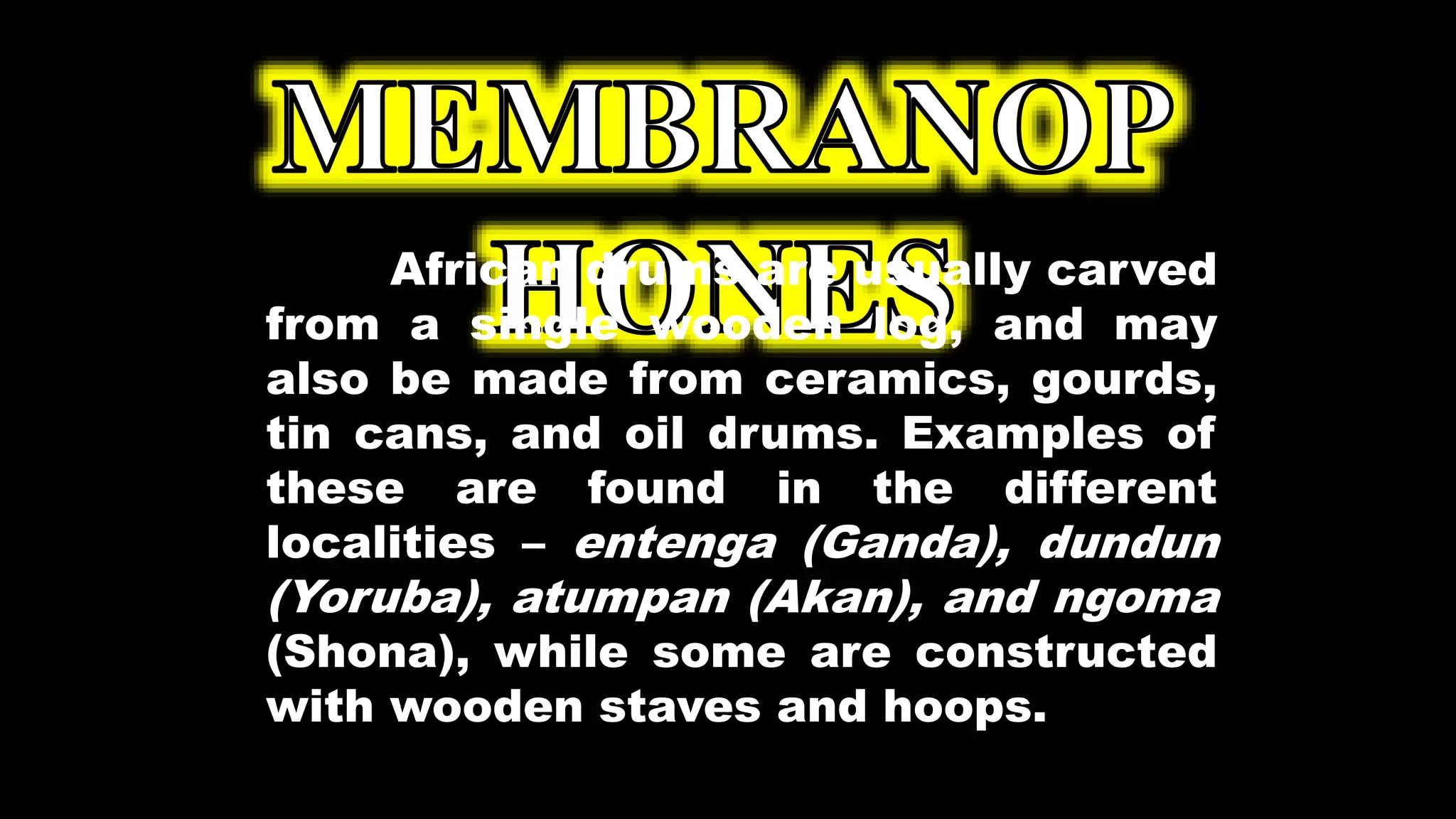 Musical intrument of Africa | PPTX