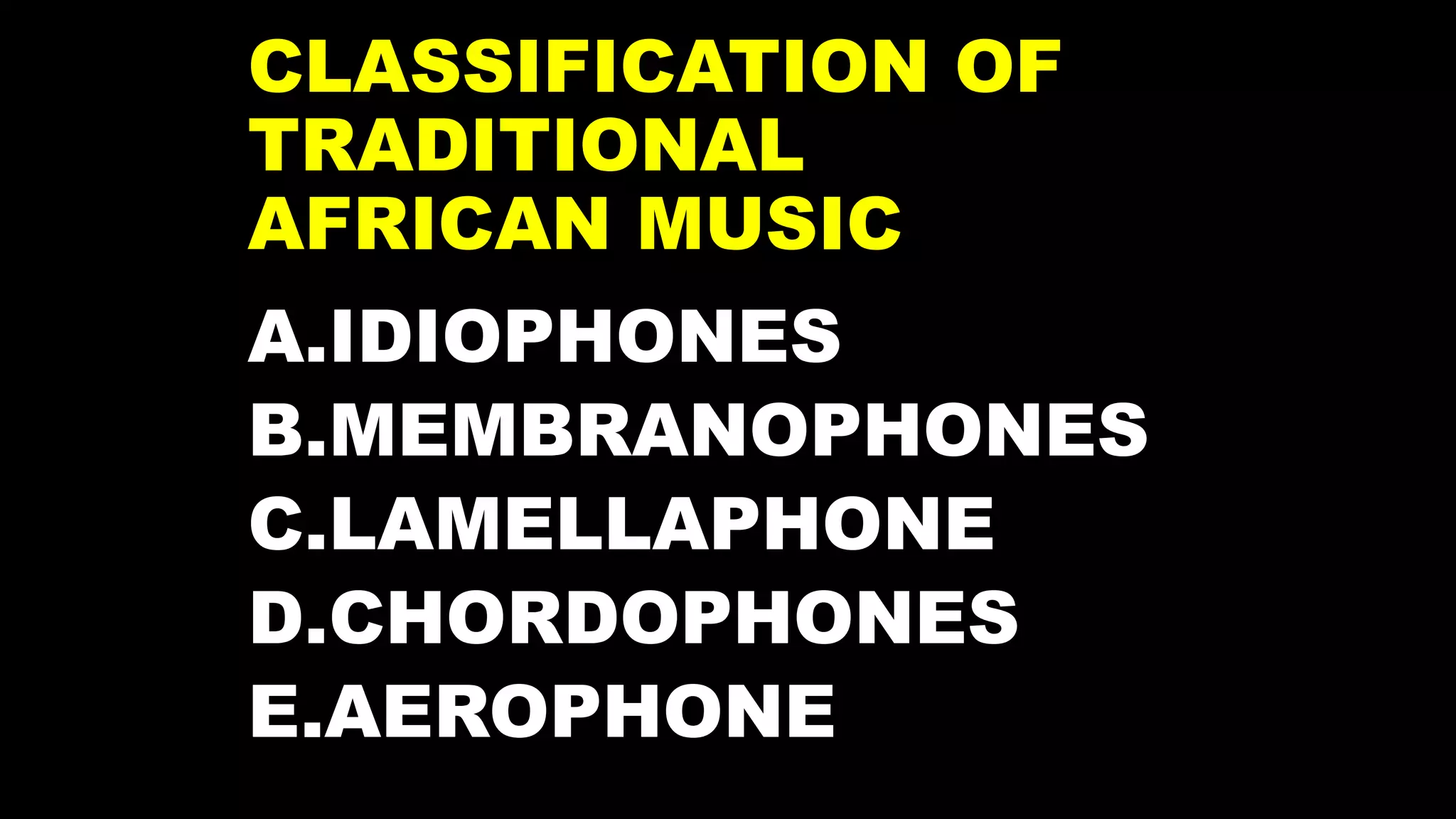 Musical intrument of Africa | PPTX