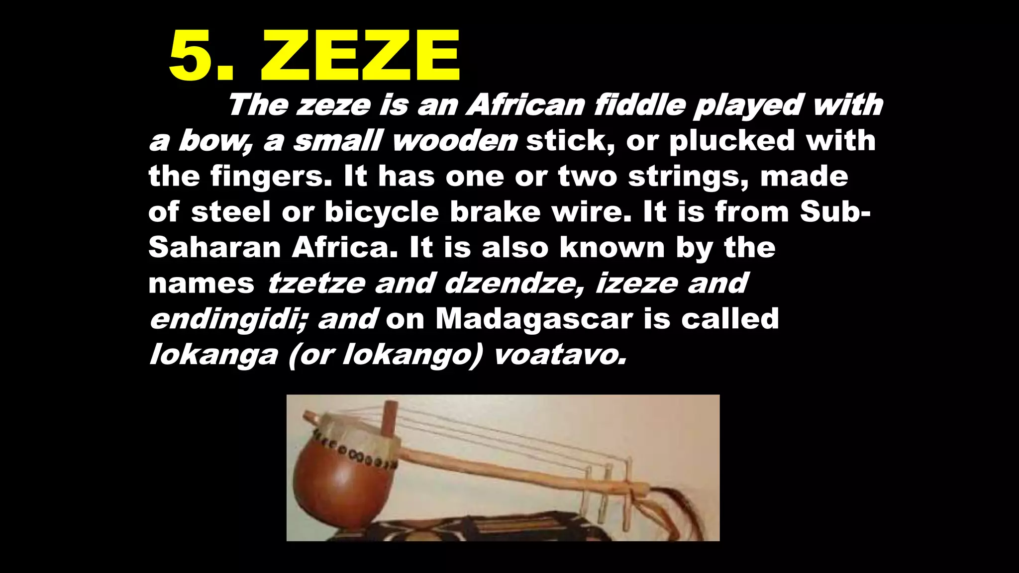 Musical intrument of Africa | PPTX