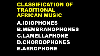 Musical intrument of Africa | PPTX