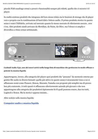 Musica liquida come riprodurla - la guida di casamultimediale.it