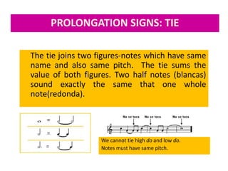 Musical languaje: figures, signs repetition and prolongation | PPT