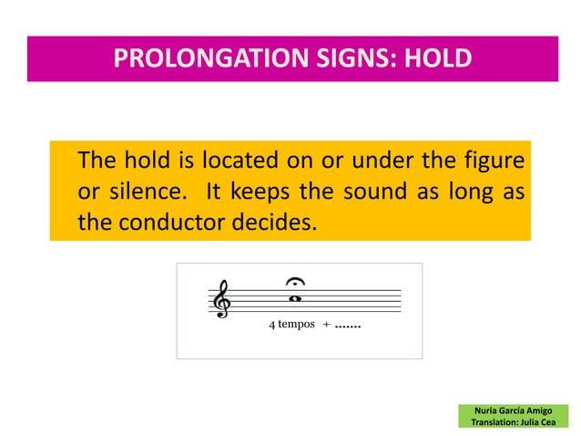 Musical languaje: figures, signs repetition and prolongation | PPT