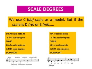 Musical languaje: scale degrees | PPT