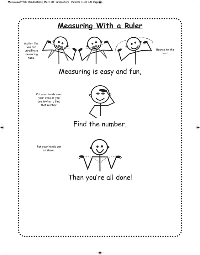 Musical Math Vol. 2 Lyrics & Hand Motions